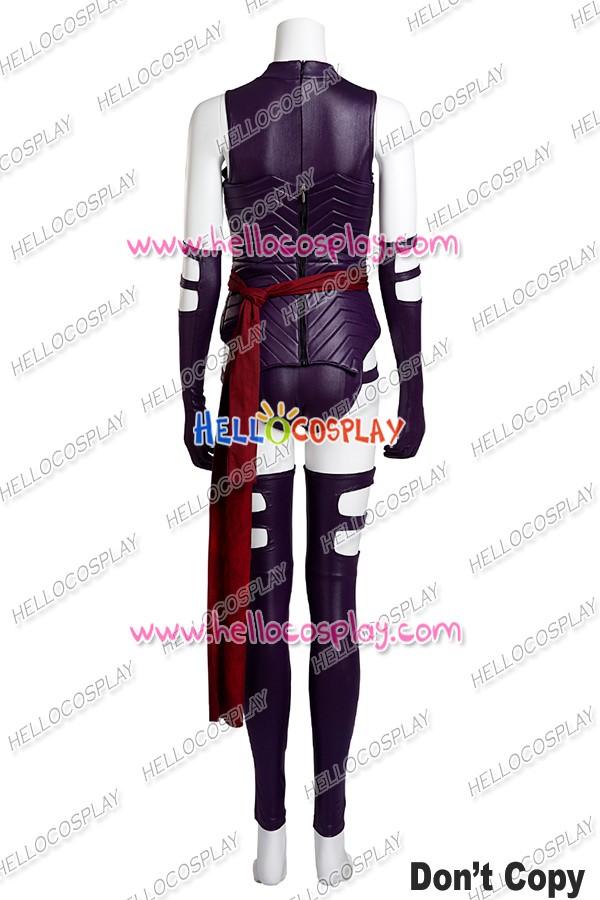 X Men Psylocke Elizabeth Braddock Cosplay Costume Purple