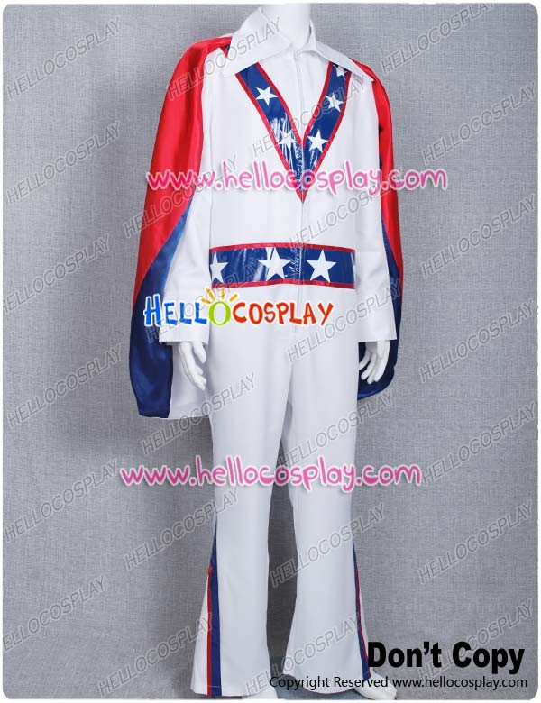 Motorcycle Daredevil Evel Knievel Cosplay Costume Cape Red
