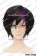 Big Hero 6 (film) GoGo Tomago Cosplay Wig Black Streaked Purple Short