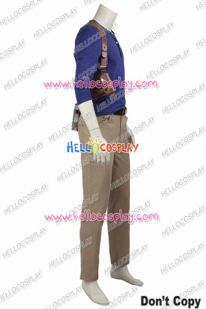 Uncharted 4: A Thief's End Nathan Nate Drake Cosplay Costume