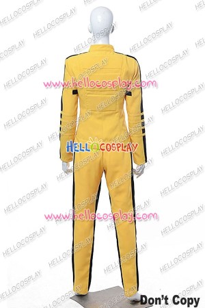 Kill Bill The Bride Beatrix Kiddo Cosplay Costume Yellow Uniform
