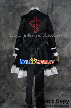 Vocaloid 2 Cosplay Secret Police Hatsune Miku Black Costume