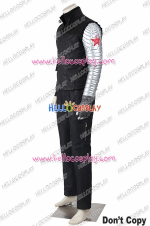 Captain America 3 :Civil War Winter Soldier Bucky Barnes Cosplay ...