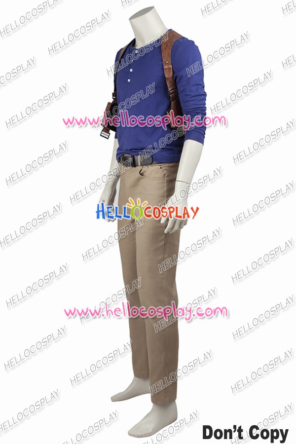 Uncharted 4: A Thief's End Nathan Nate Drake Cosplay Costume
