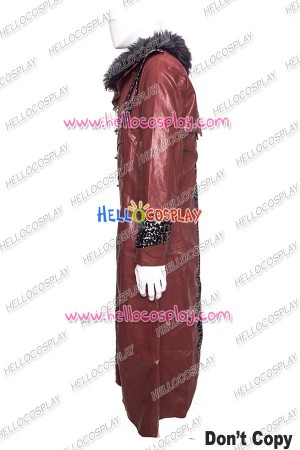 Kamen Rider Heart Cosplay Costume Red Leather Trench Coat