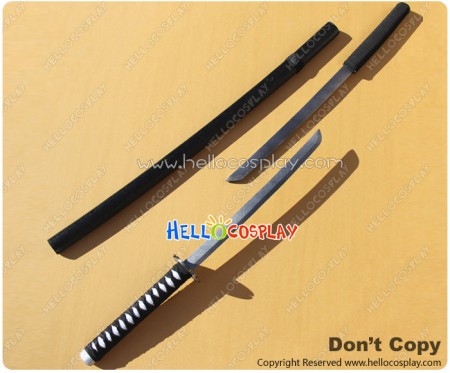 Rurouni Kenshin Cosplay Shinomori Aoshi Double Swords Weapon Prop